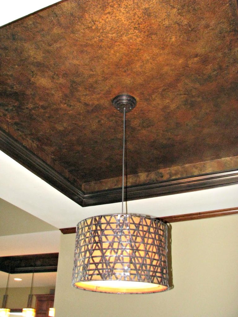 We Painted a Gorgeous Metallic Ceiling | Jennifer Allwood
