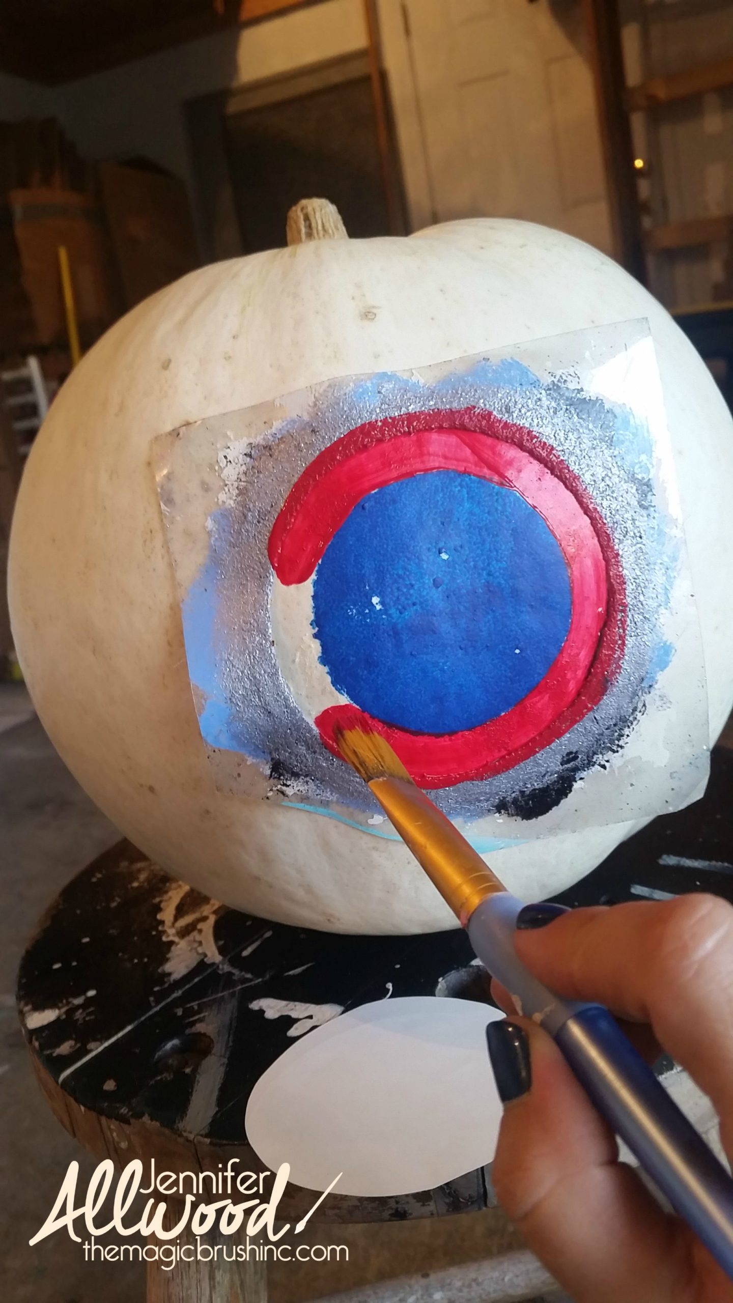 A Captain America Pumpkin for your favorite superhero