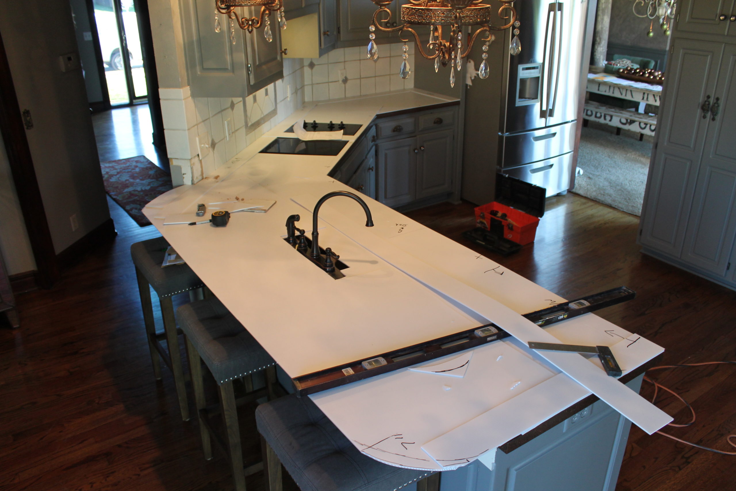 Why we chose Silestone countertops and to lower our kitchen bar