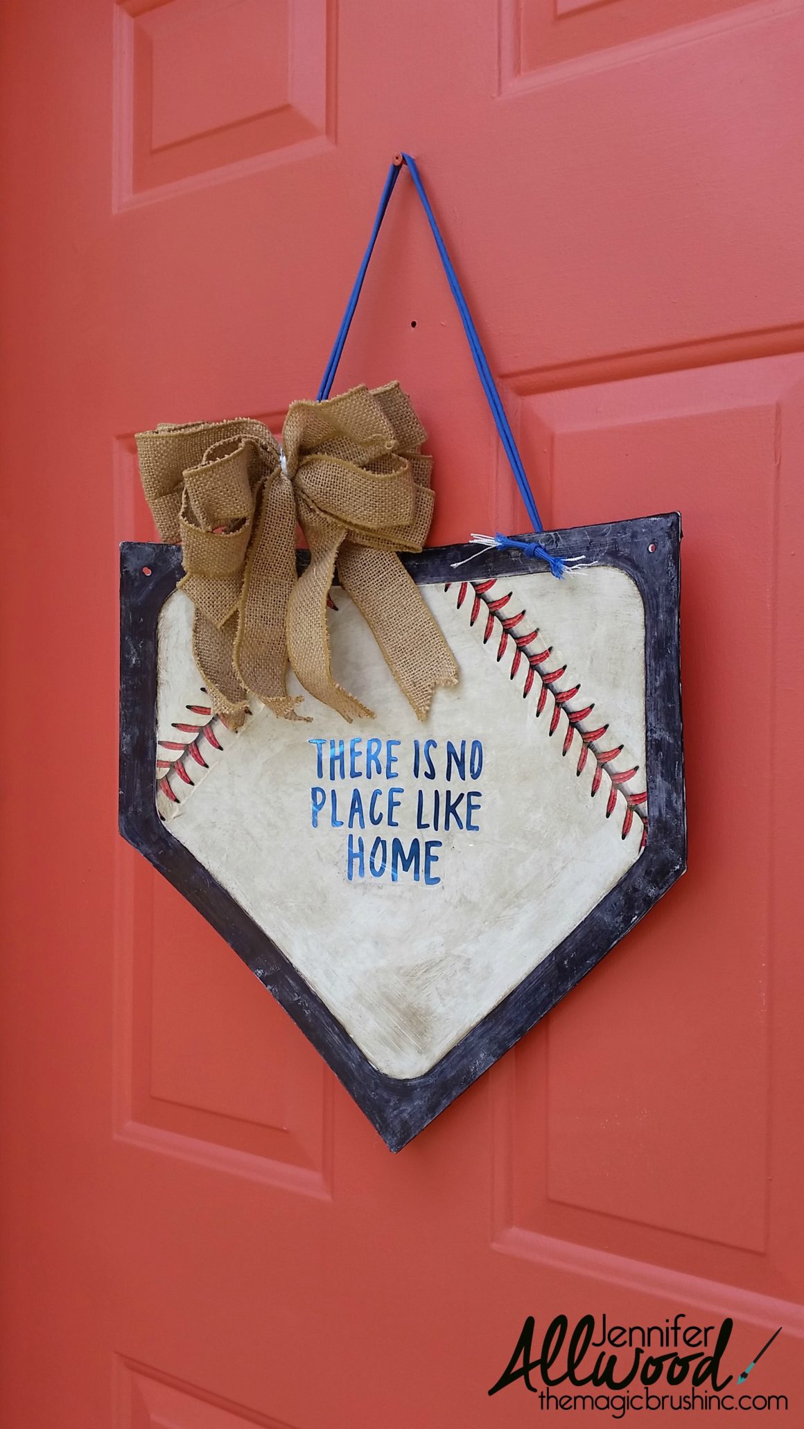 Front door decor for spring and summer