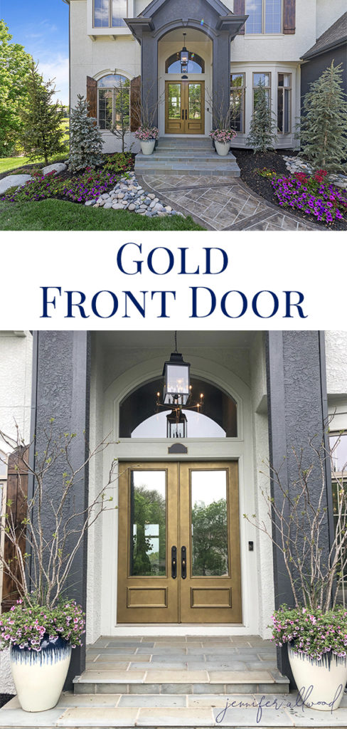 Our Gold Front Door! - Jennifer Allwood Home
