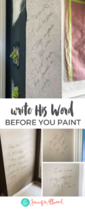 Before Painting Walls Write Bible Scriptures to | Jennifer Allwood
