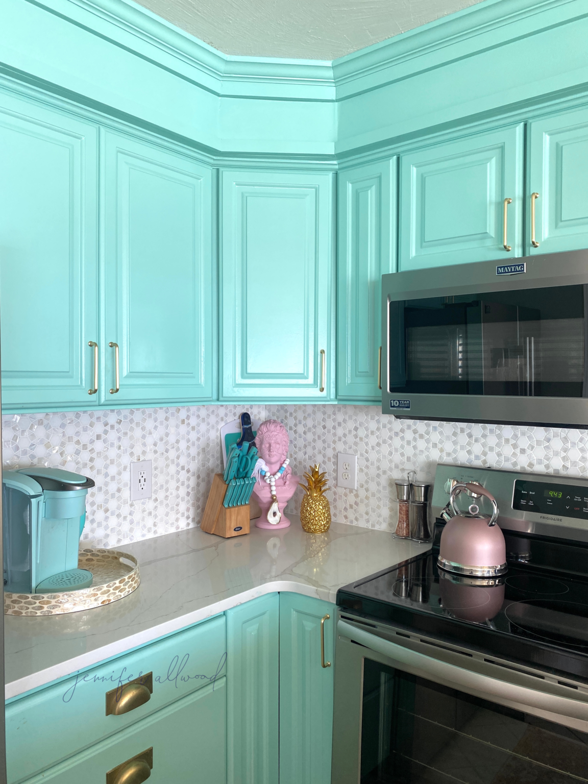 Updating The Beach House Kitchen Backsplash - Jennifer Allwood Home