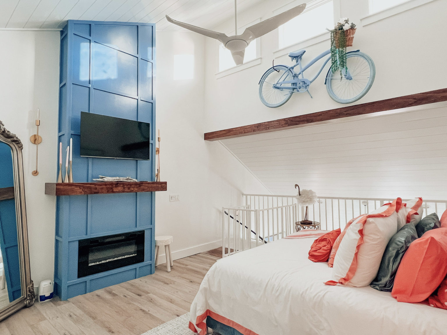 Using A Bike As Beach House Wall Decor - Jennifer Allwood Home