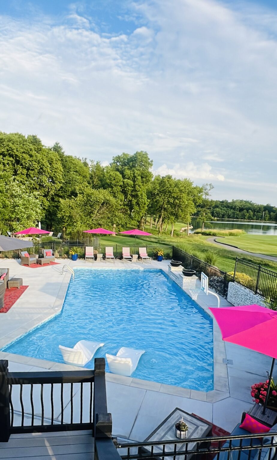 Our HOT PINK Backyard Pool Remodel! - Jennifer Allwood Home